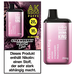 Snus kaufen Aroma King 5500 Metallic Strawberry Peach 20mg in der ...