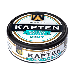 Kapten White Mint Extra Strong Portion Snus: Snus kaufen Kapten White ...