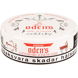 Snus kaufen Odens Cold Extreme White Dry 20 pouches in der Schweiz ...
